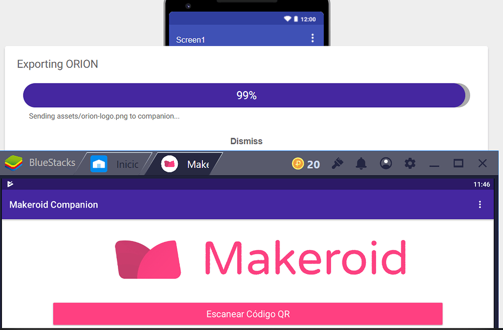 Error of makeroid companion with emulators - Discuss - Kodular Community