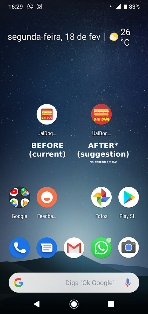 Adaptive Icons - Rounded Icon Request - IWant - Kodular Community