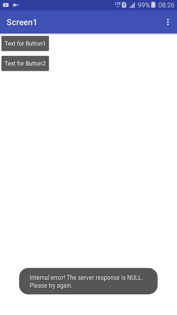 AdMob: Internal error! The server response is NULL - Discuss - Kodular Community