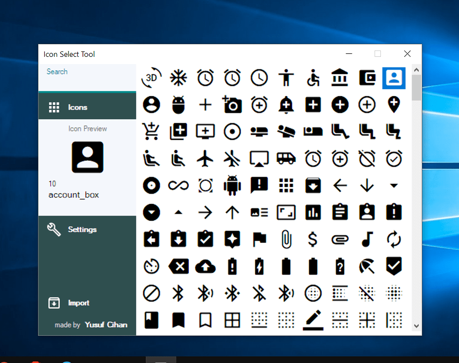 Icon Select Tool - Find/Pick icons for your apps - Resources - Kodular ...
