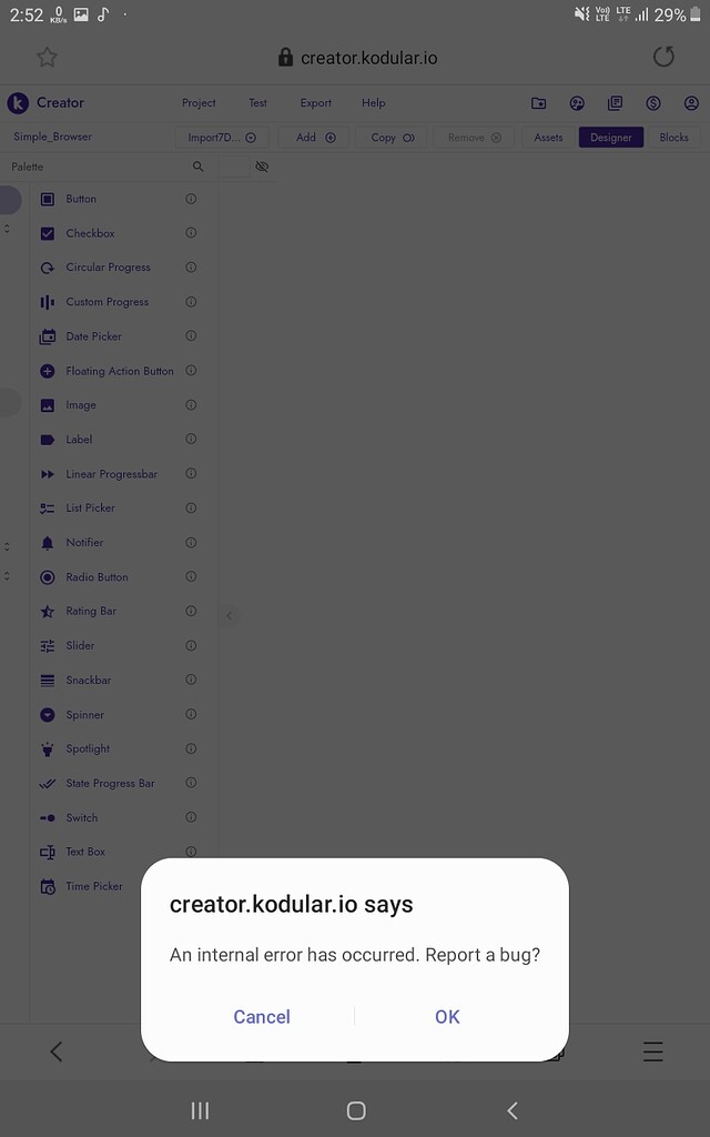 My app Not Exporting - Discuss - Kodular Community