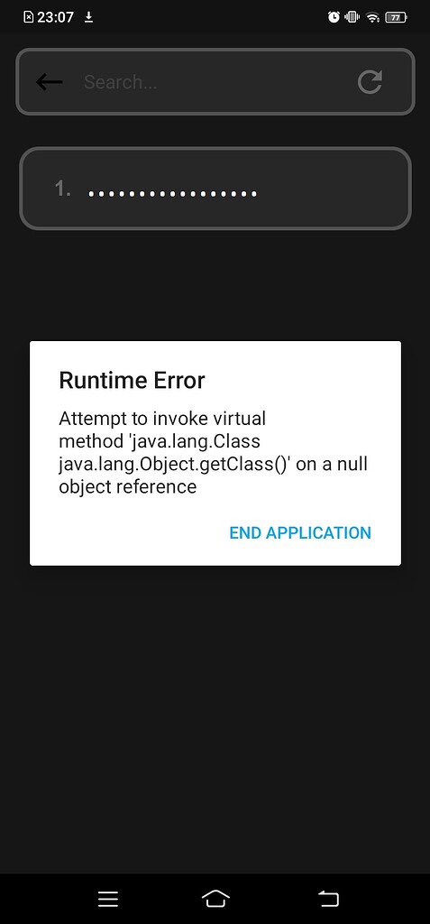 What does it means "Java.lang.class.java.lang.Object.getClass ...