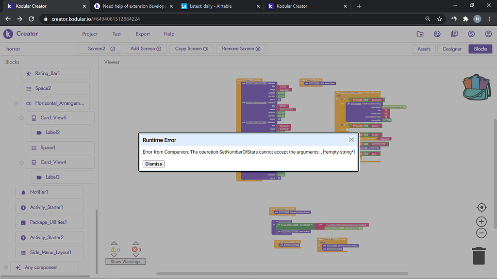 Why i am getting this error? The operation cannot accept the arguments *empty string* - Discuss ...