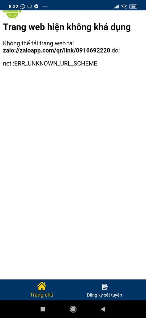 How to fix Click link in Webview showup ERR_UNKNOWN_URL_SCHEME - Discuss - Kodular Community