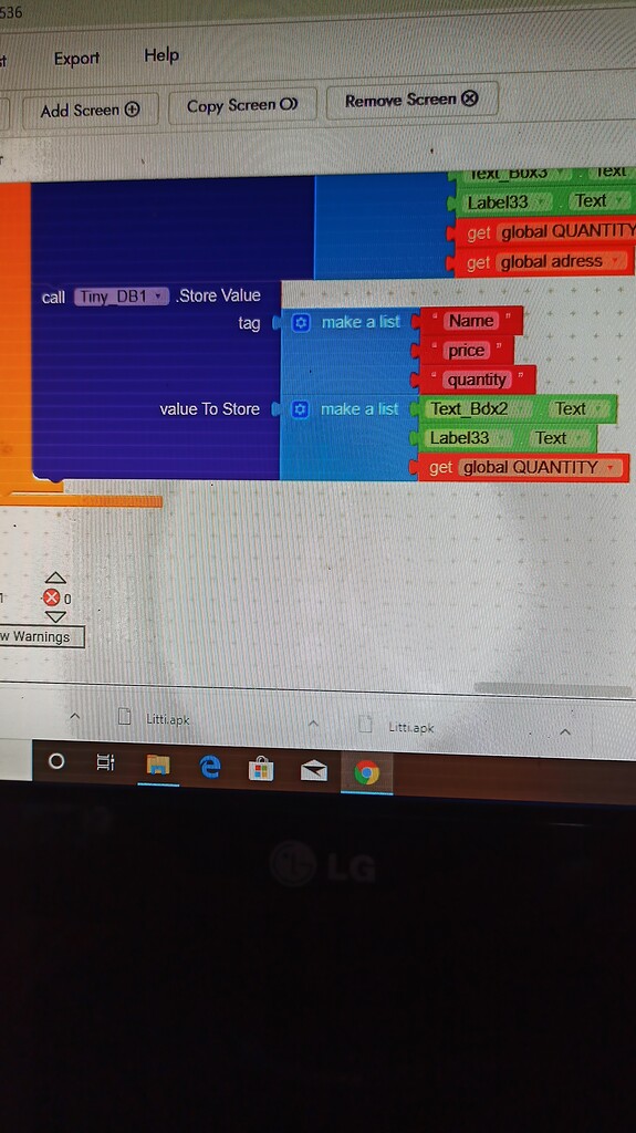 Need help in block set up tiny db with list view - Discuss - Kodular Community