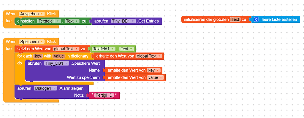 Error saving a dictionary - Discuss - Kodular Community