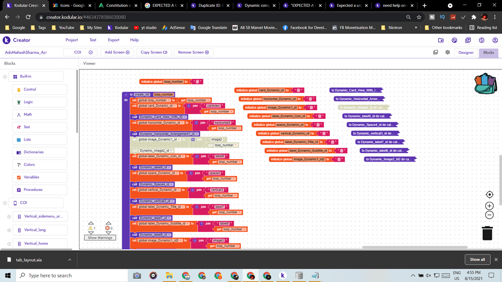 “EXPECTED A UNIQUE ID”,got “cardview1” Error when i recreate dynamic component again - Discuss ...