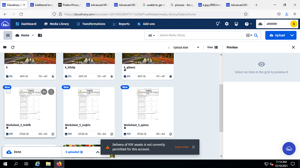 Unable to get cloudinary url for Pdf - Discuss - Kodular Community