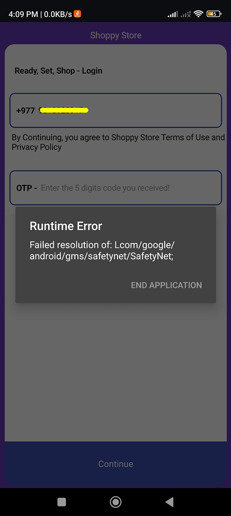 Failed resolution of : lcom/google/android/gms/safetynet/safetynet ...
