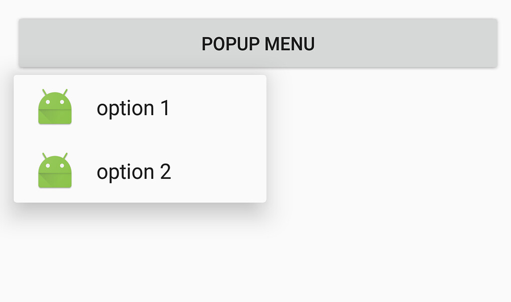 Popup menu with images - Discuss - Kodular Community