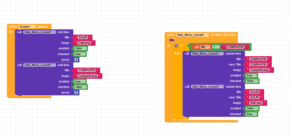 Side menu layout update problem - Discuss - Kodular Community