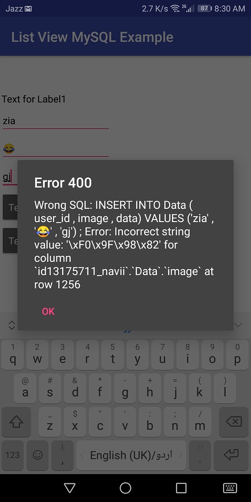 [Updated] Emojies not storing in Mysql database error - Discuss ...