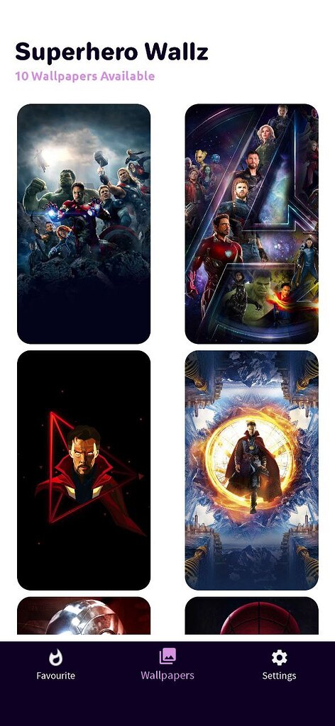 Superwalls Wallpaper app ui (paid) - Marketplace - Kodular Community