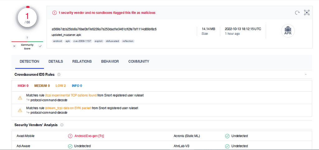 Virus Trojan detected in apk (Avast) - Discuss - Kodular Community