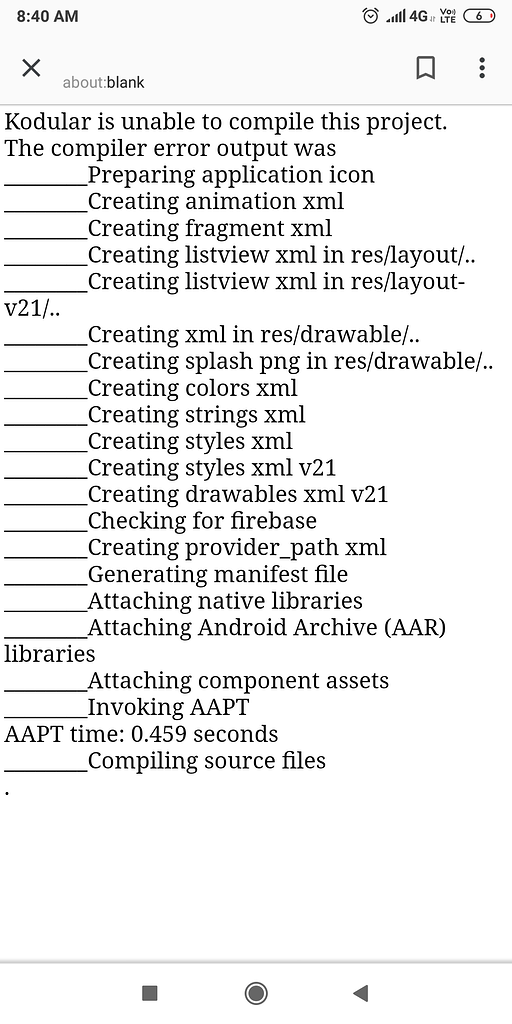 Compile error in app - Discuss - Kodular Community