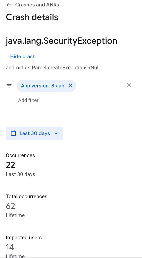 What is the reason for this crash? - Discuss - Kodular Community