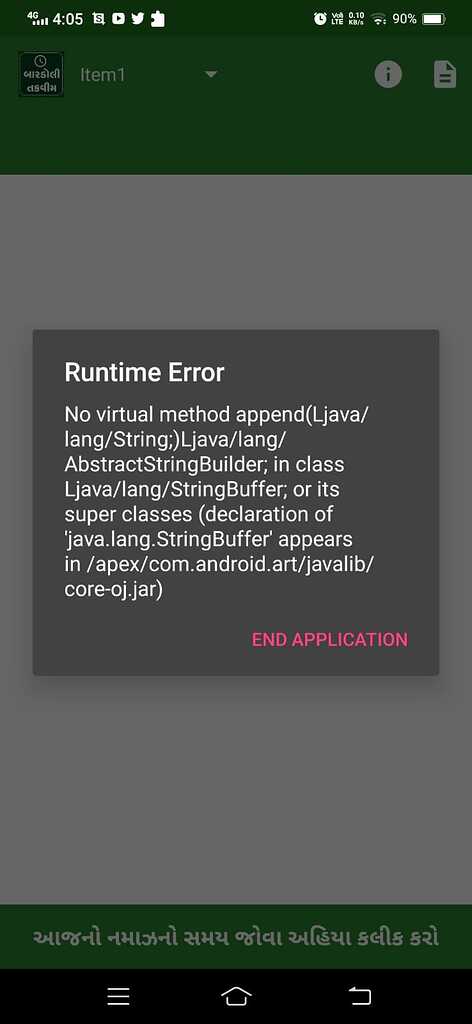 Runtime Error How To Solve - Discuss - Kodular Community