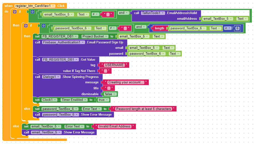 Firebase Authentication together with Realtime Database - Discuss - Kodular Community