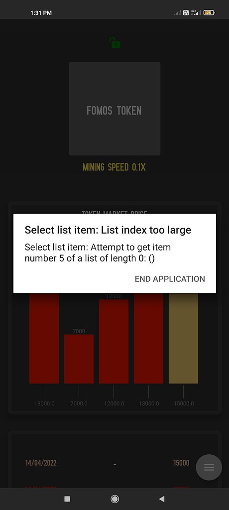 Select list item: Attempt to get item number 5 of a list of length 0: () - Discuss - Kodular ...