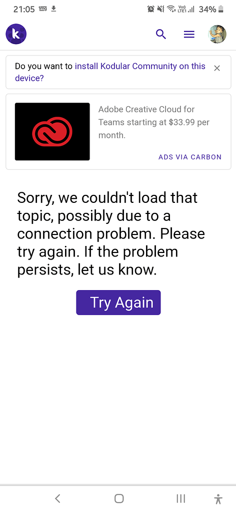 Community Error - Bugs - Kodular Community