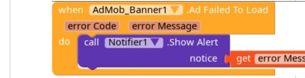 What is the Admob Banner error message 3? - Discuss - Kodular Community