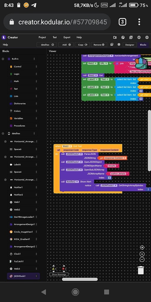 Help with JSON : how to get a value? - Discuss - Kodular Community