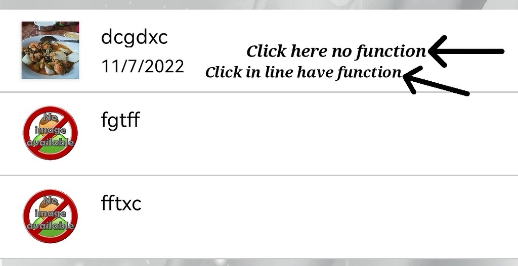 Click in middle list of colin tree list view no function - Discuss ...