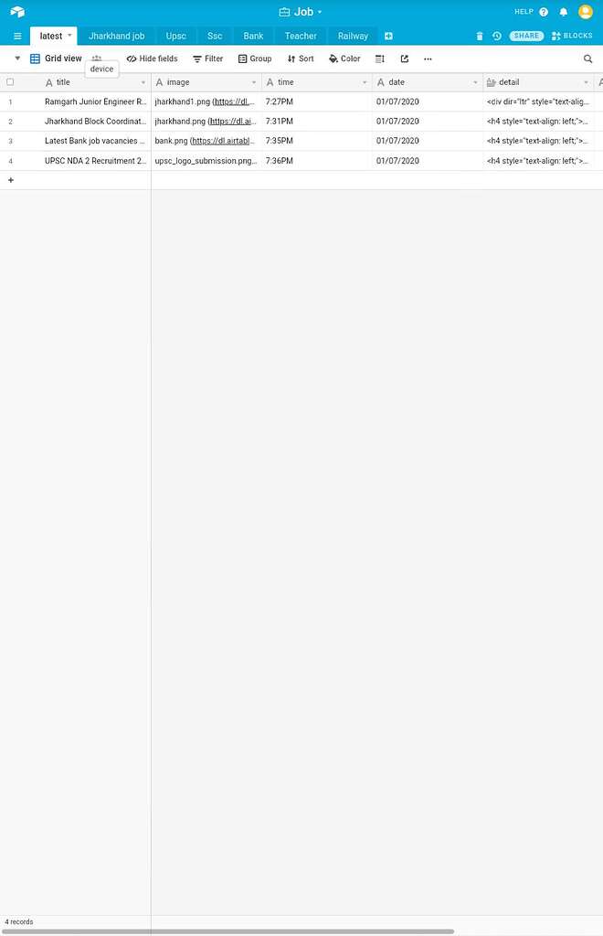 Facing problem to get data from airtable spreadsheet - Discuss - Kodular Community