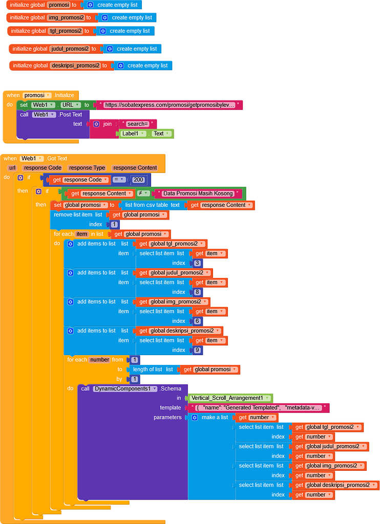 Select list item: Attempt to get item number 2 of a list of length 1 - Discuss - Kodular Community