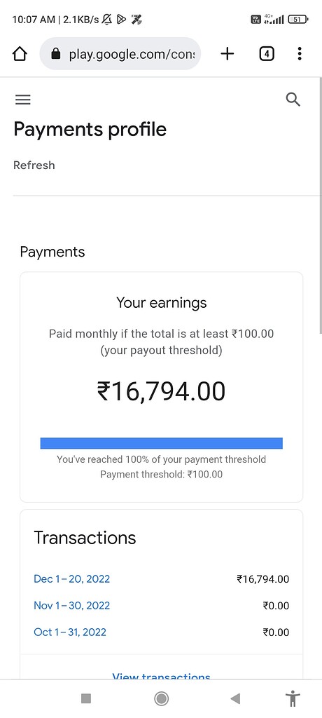 Play console payout time - Discuss - Kodular Community