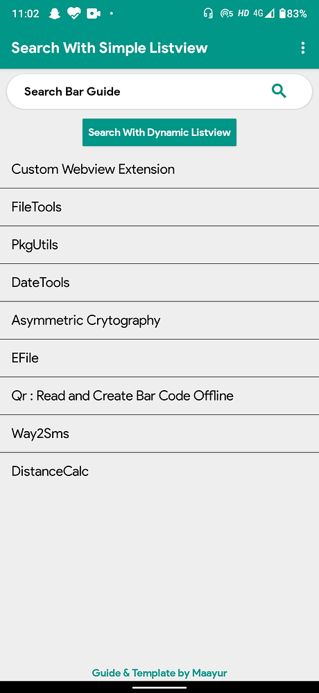 Custom Search Bar with Simple & Dynamic Listview | Guide - Resources - Kodular Community