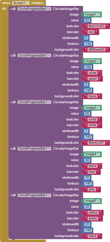 Here is my 7th [free extension] circle progress bar - Extensions - Kodular Community