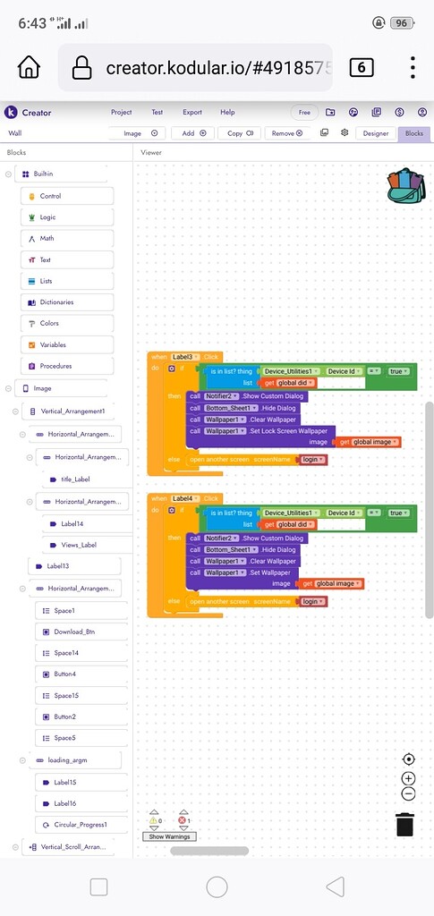 Set wallpaper as scrolling bug - Discuss - Kodular Community