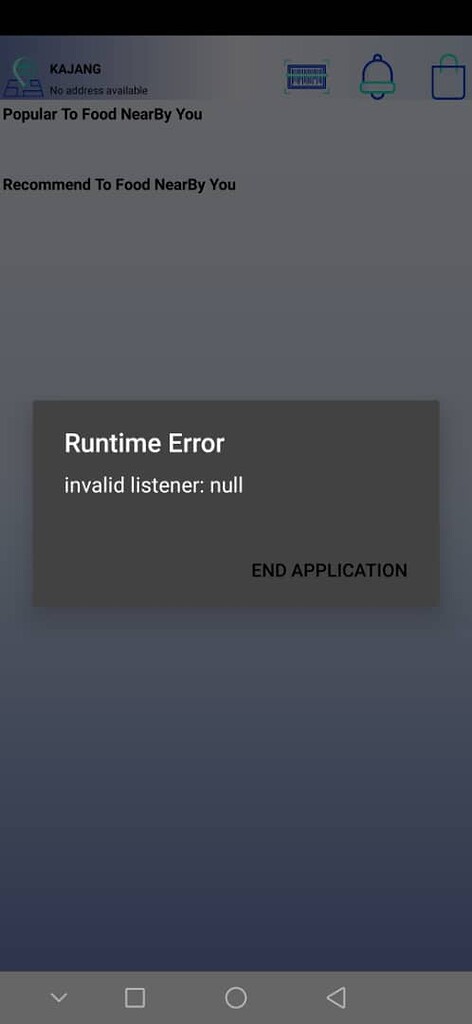 Why do I always have this problem? Runtime Error, invalid listener: null - Discuss - Kodular ...