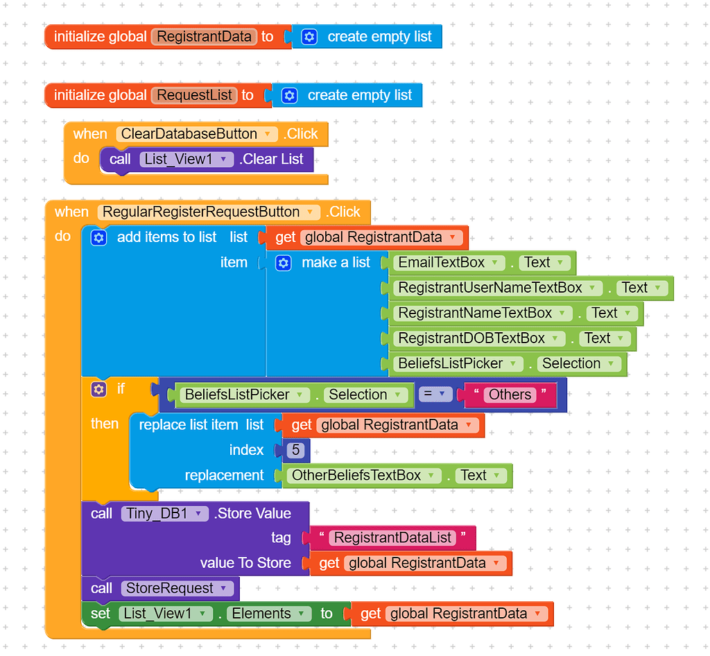 Why can I not clear list of TinyDB? - Discuss - Kodular Community