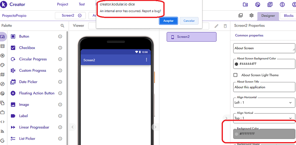 Background color options are not working in this version - Discuss ...