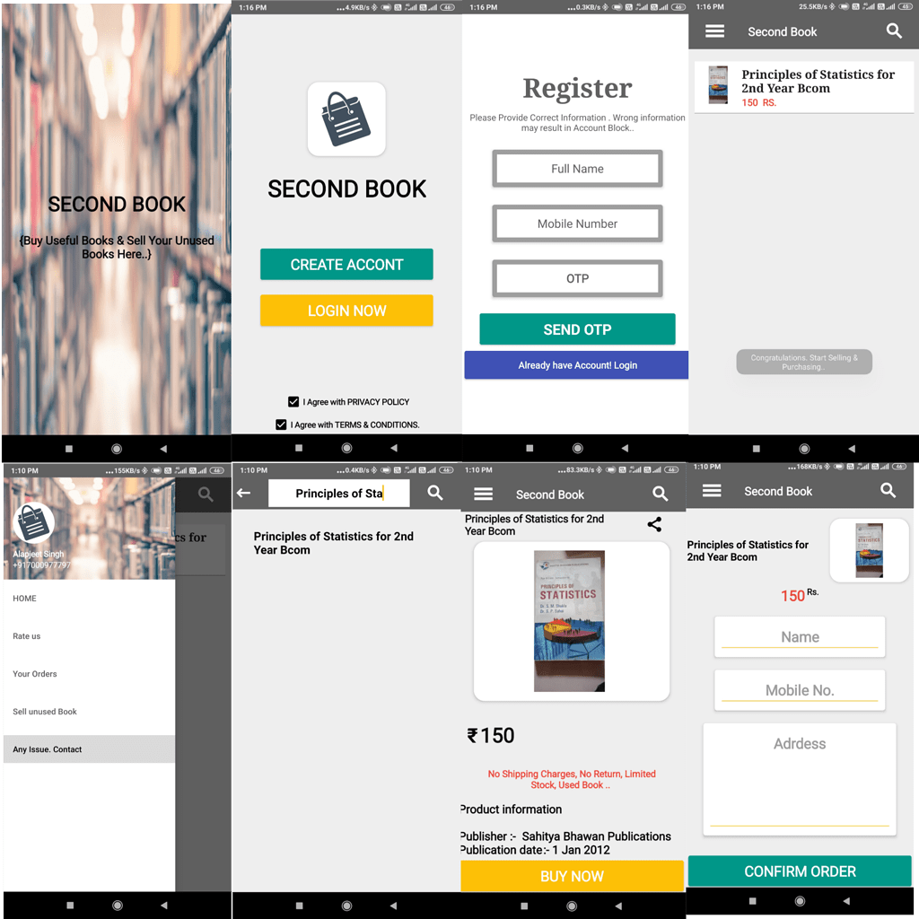Second Book : ( Store to Buy & Sell used Book.) - Koded Apps - Kodular ...