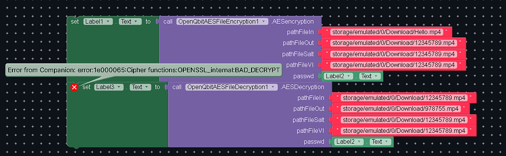 Help for file encryption and decryption - Discuss - Kodular Community