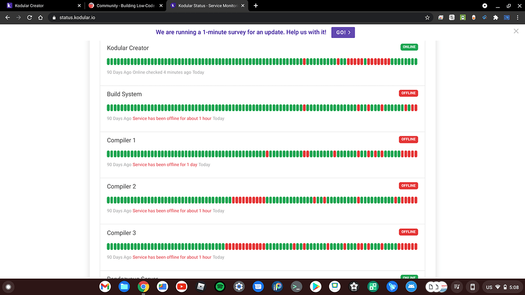 Build servers are offline - Discuss - Kodular Community