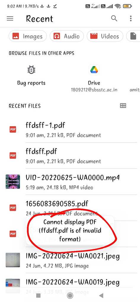 Unable to Open Downloaded PDF using Download component Error "Cannot display PDF (ffdsff.pdf id ...