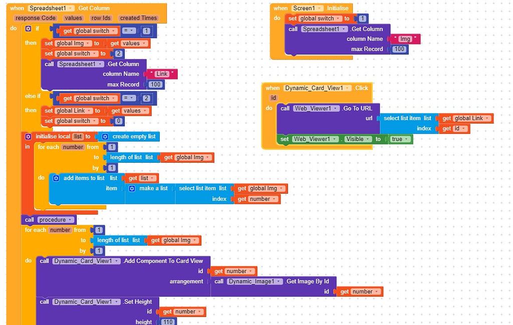 Spreadsheet cardview and xml - Discuss - Kodular Community
