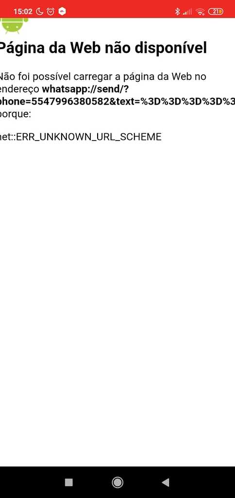 HELP ERR_UNKNOWN_URL_SCHEME WHEN I try to use a whatsapp link - Discuss - Kodular Community