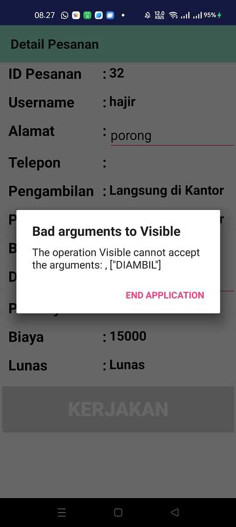 Please help me i got error in my apk like the picture below - Bugs - Kodular Community