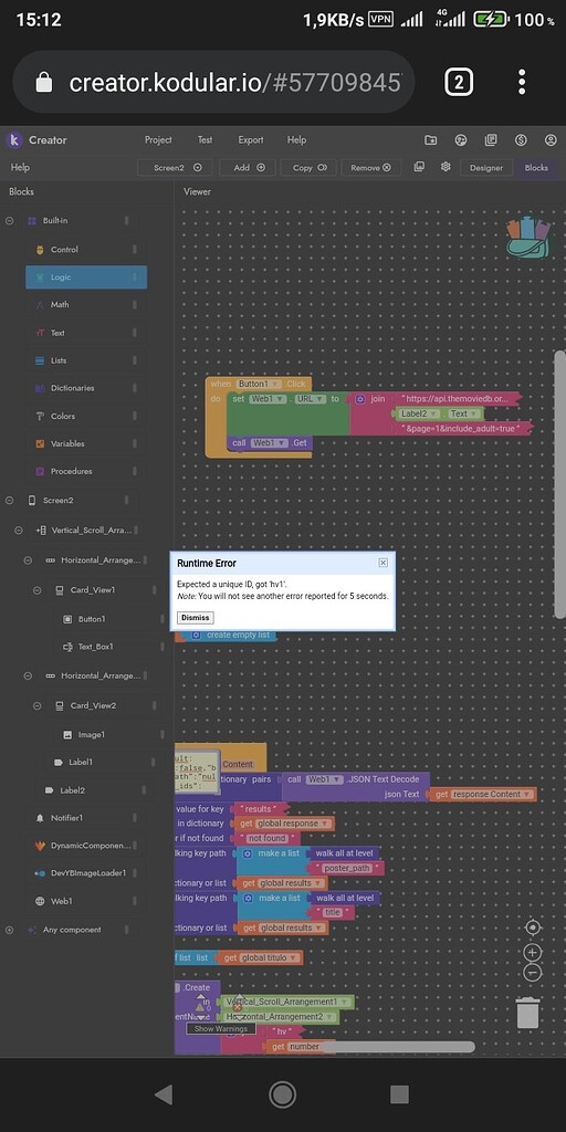 Why when I change the text it gives this error - Discuss - Kodular Community