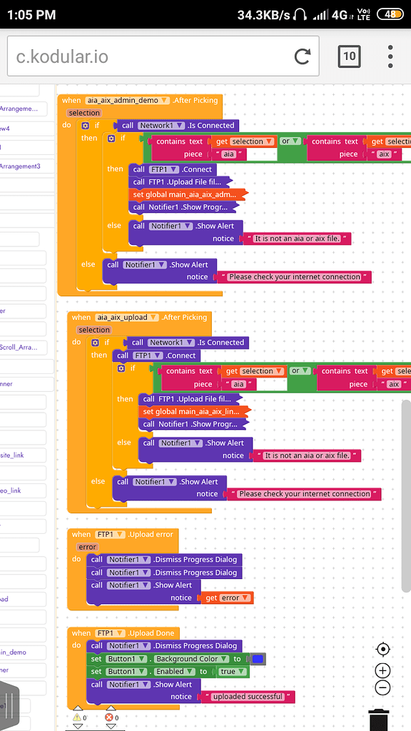 FTP server are not working properly - Discuss - Kodular Community