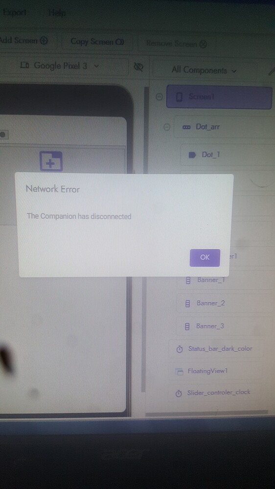 Companion connecting error - Discuss - Kodular Community