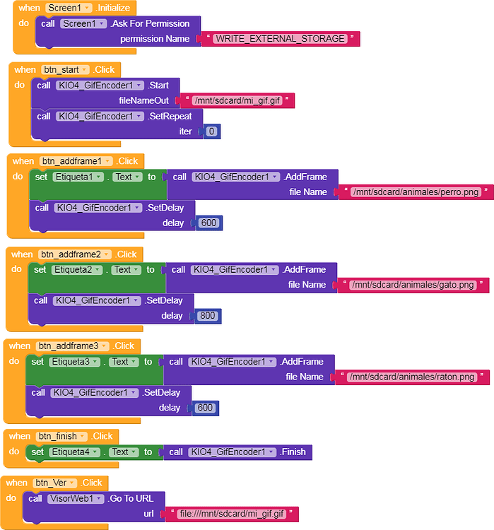 Create GIF animated. Extension - Extensions - Kodular Community