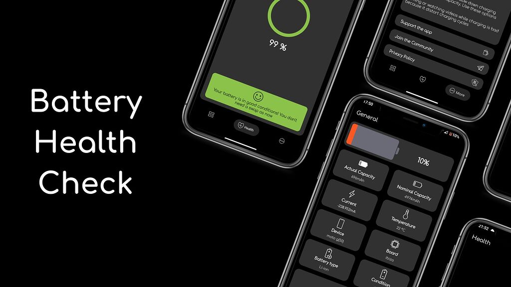 Battery Health Check, a simple battery monitor app - Koded Apps ...