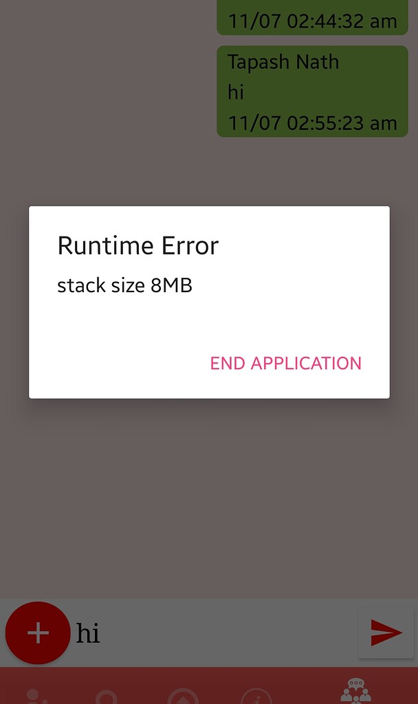 Runtime error stack size 8mb - Discuss - Kodular Community