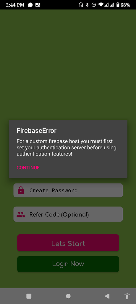 Please help firebase auth - Discuss - Kodular Community